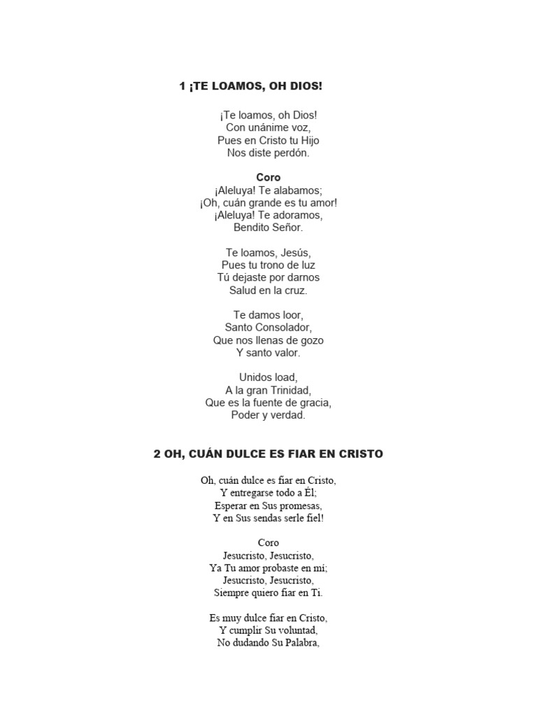 Himnario Iglesia Bautista Visión | PDF | Cristo (título) | Jesús