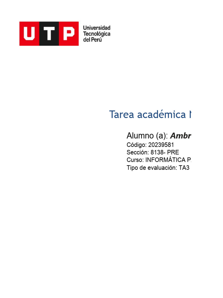 S11.s1 Resolver Ejercicios 1 | PDF