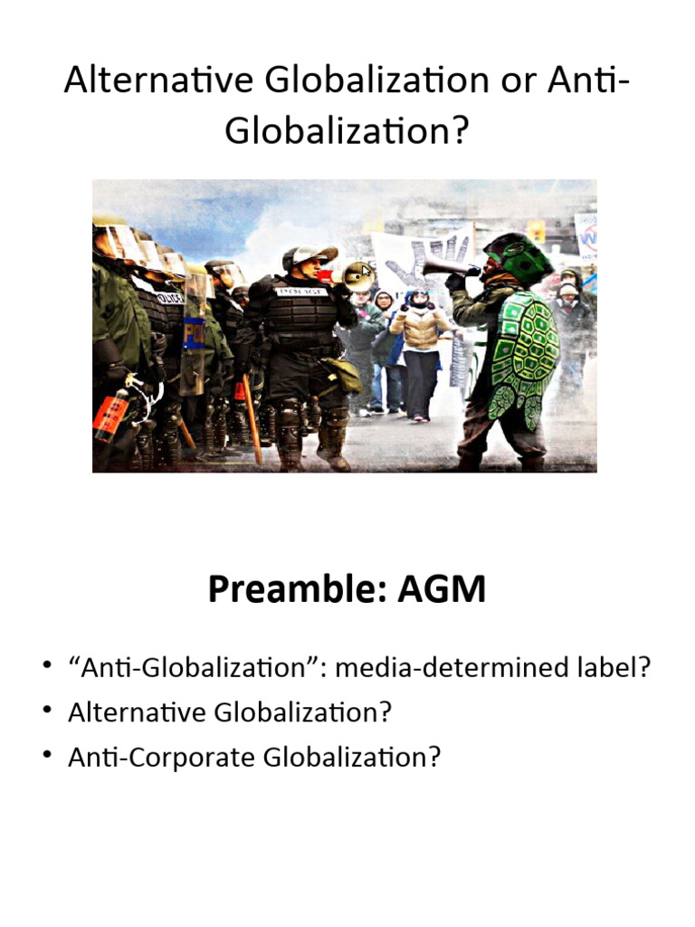 Anti-Globalization POL 203 Lecture Power Point | PDF | Globalization ...