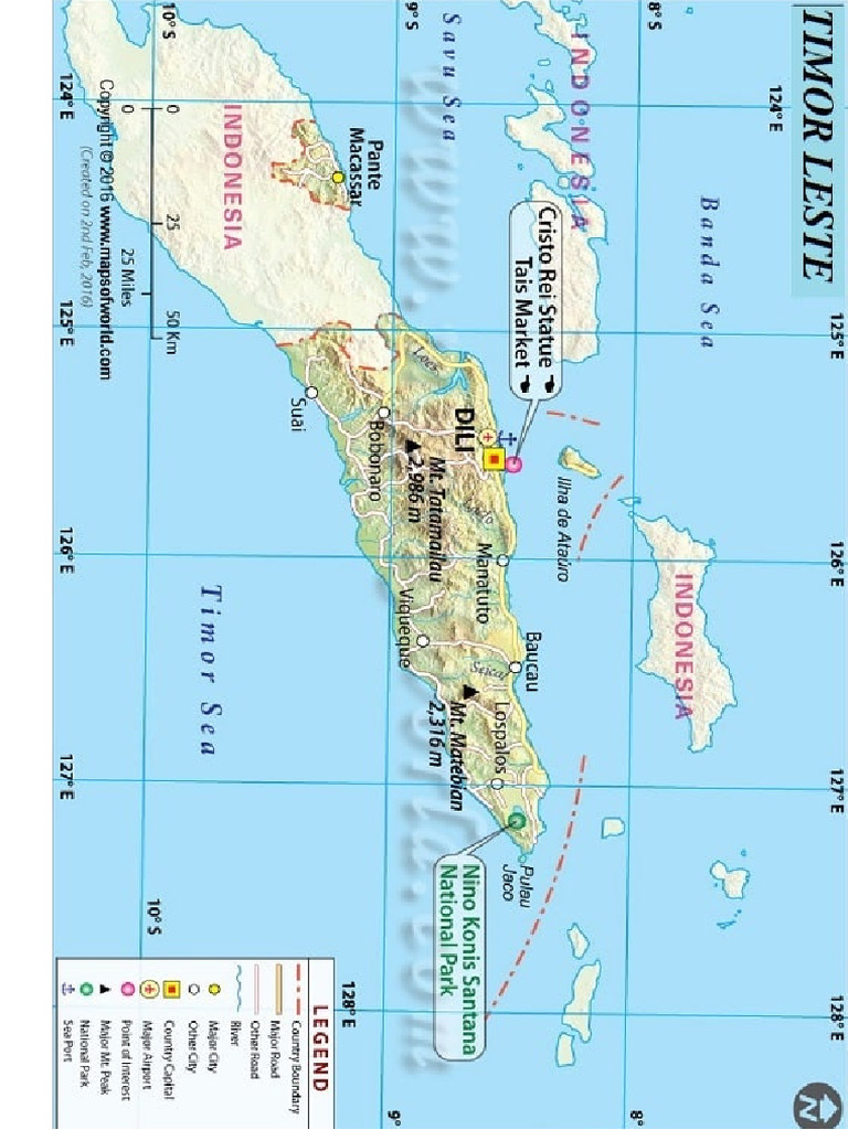 Peta dan Geografi Timor Leste | PDF