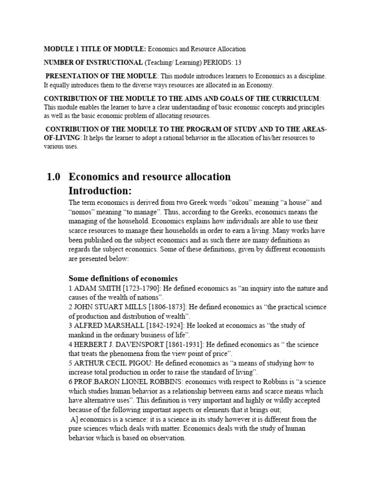 Economics Form Three | PDF | Economics | Utility