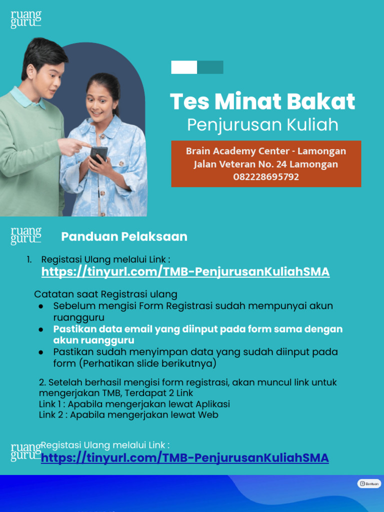 Panduan TMB Penjurusan Kuliah | PDF