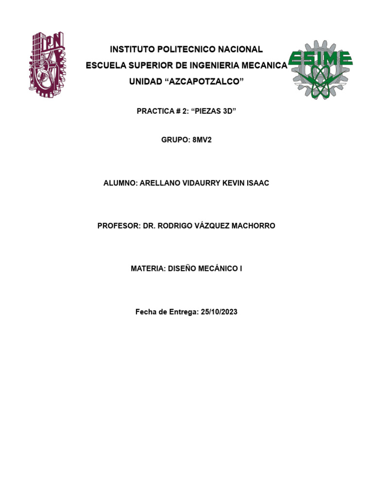 Diseño 3D Autocad | PDF | Dibujo | Diseño