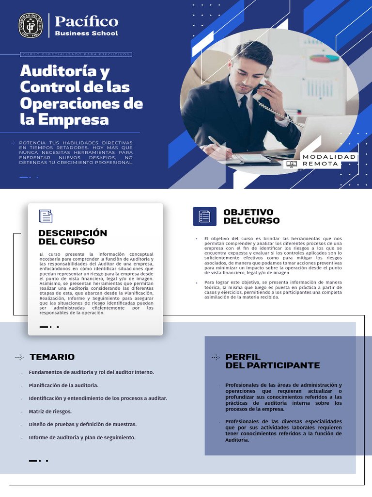 Auditoría y Control de Las Operaciones | PDF | Auditoría | Business