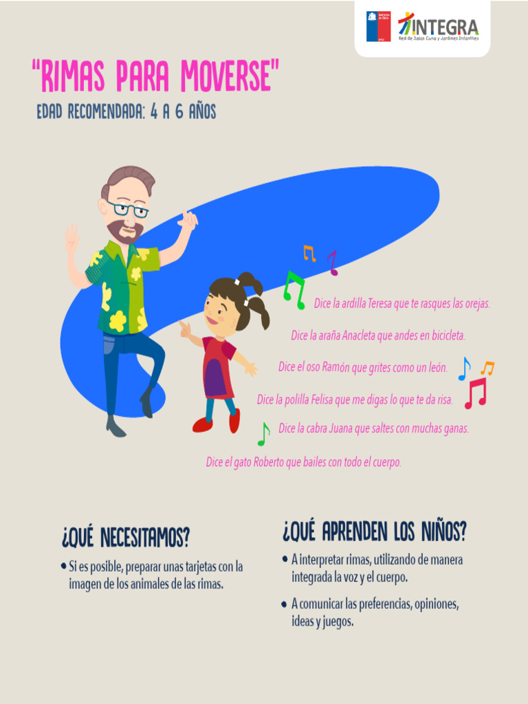 Actividades 4 A 6 Años RIMAS | PDF | Artes del Lenguaje y Comunicación ...