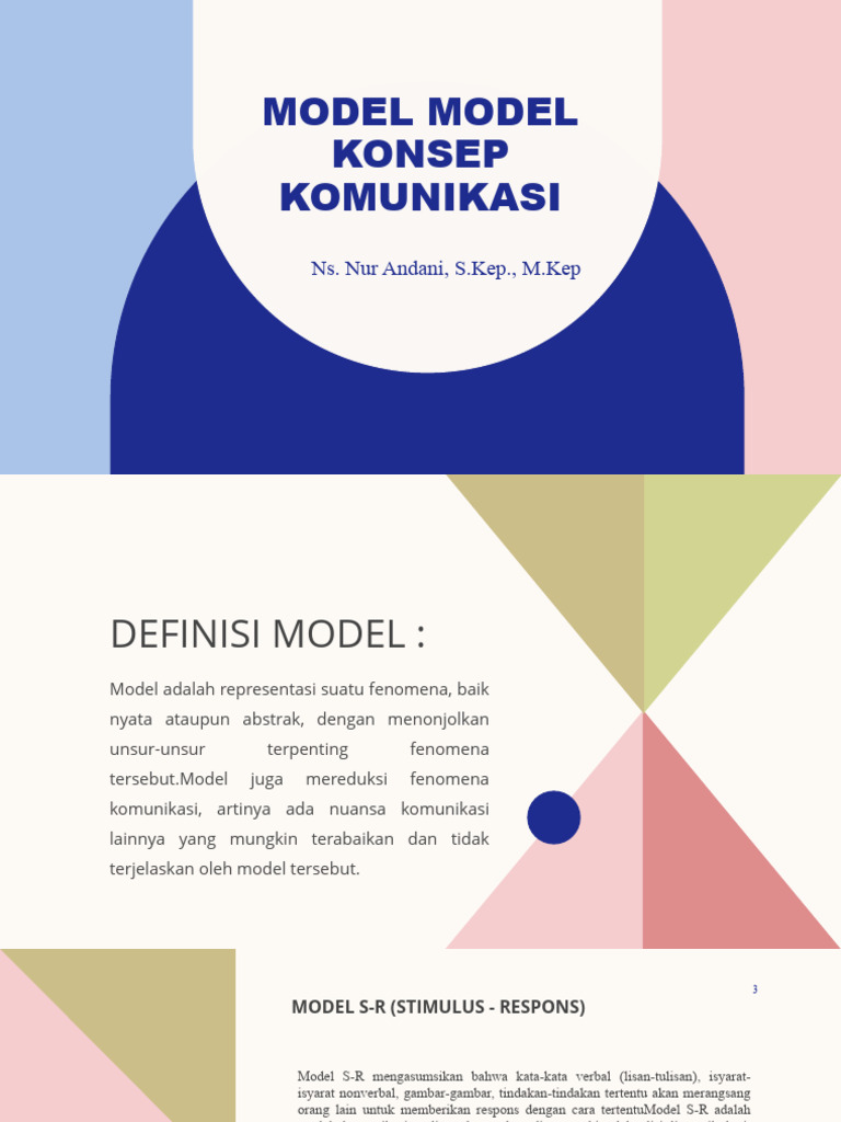 Model Model Konsep Komunikasi | PDF