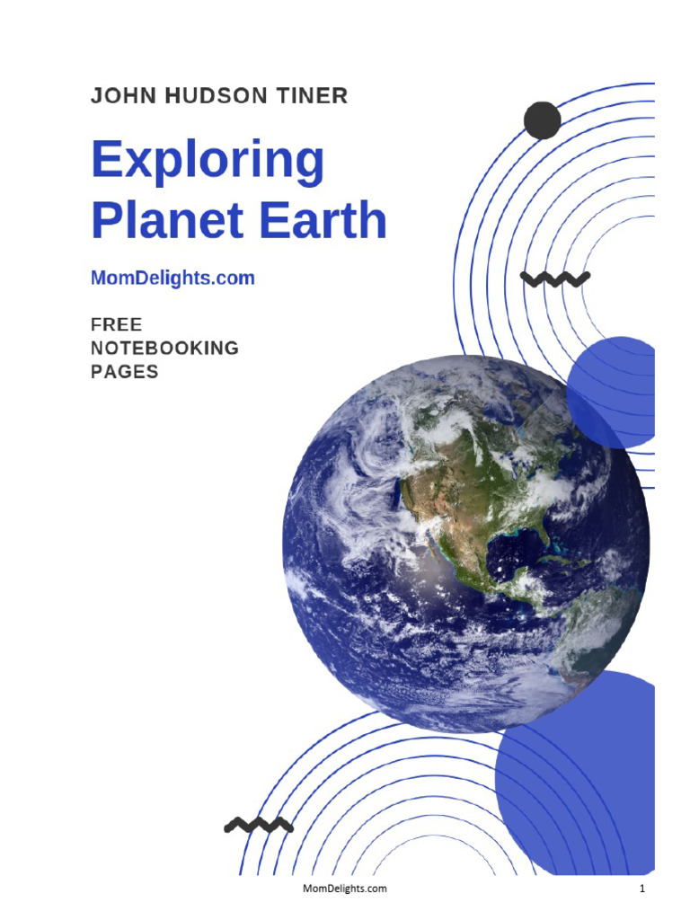 Exploring Planet Earth Notebooking Pages | PDF