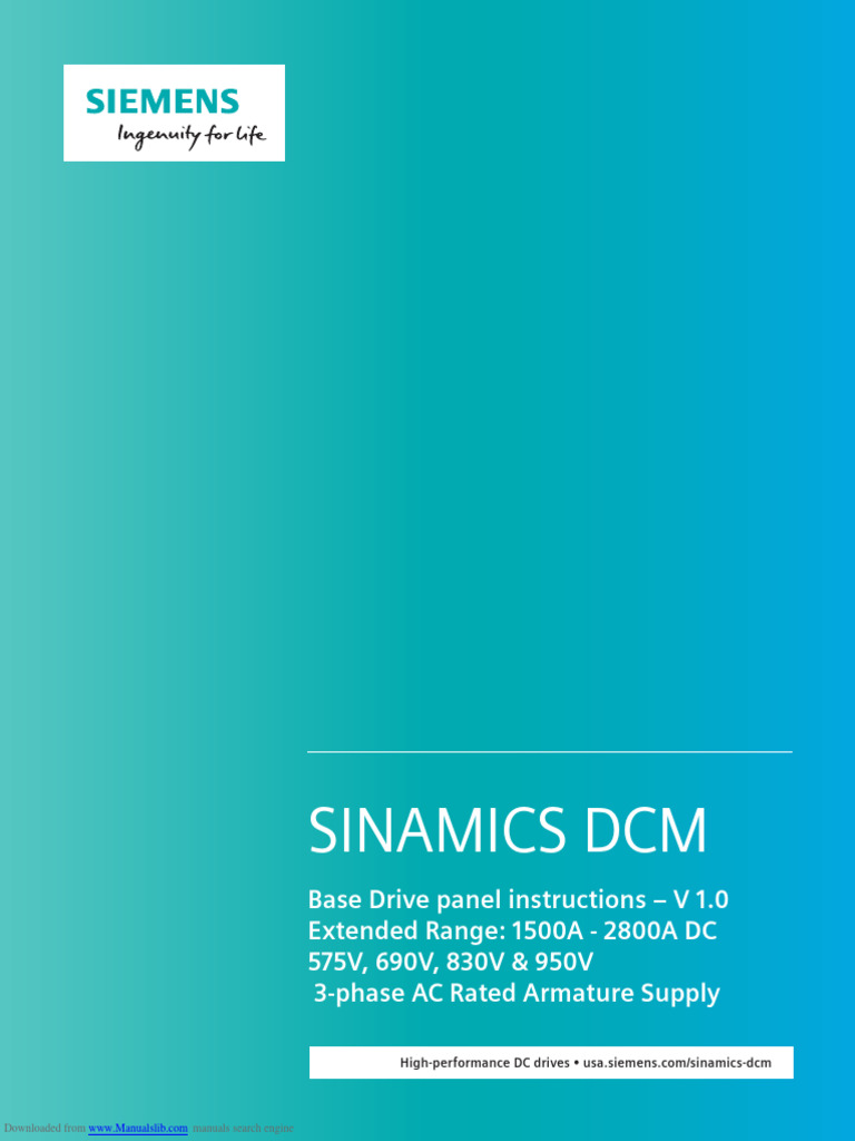 Sinamics DCM | PDF | Printed Circuit Board | Power Supply