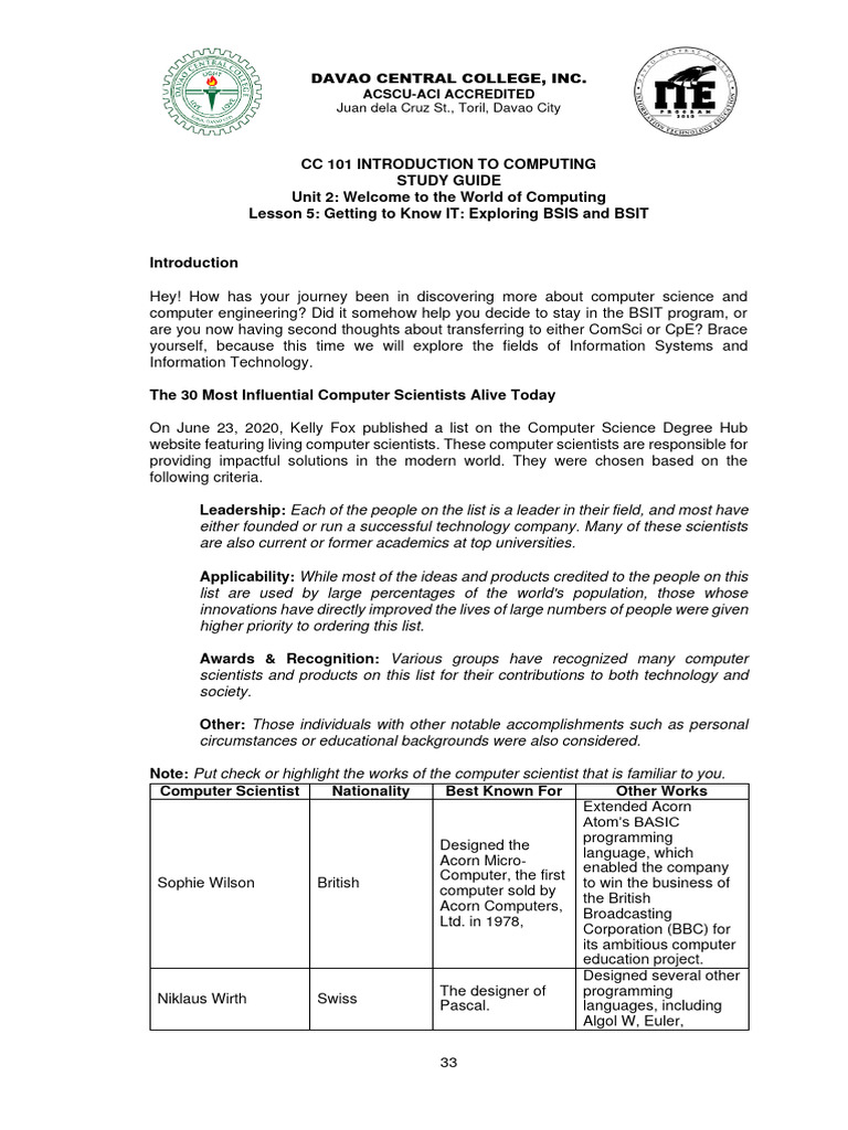 Lesson5 CC 101 SG 2023 | PDF | My Sql | Information System