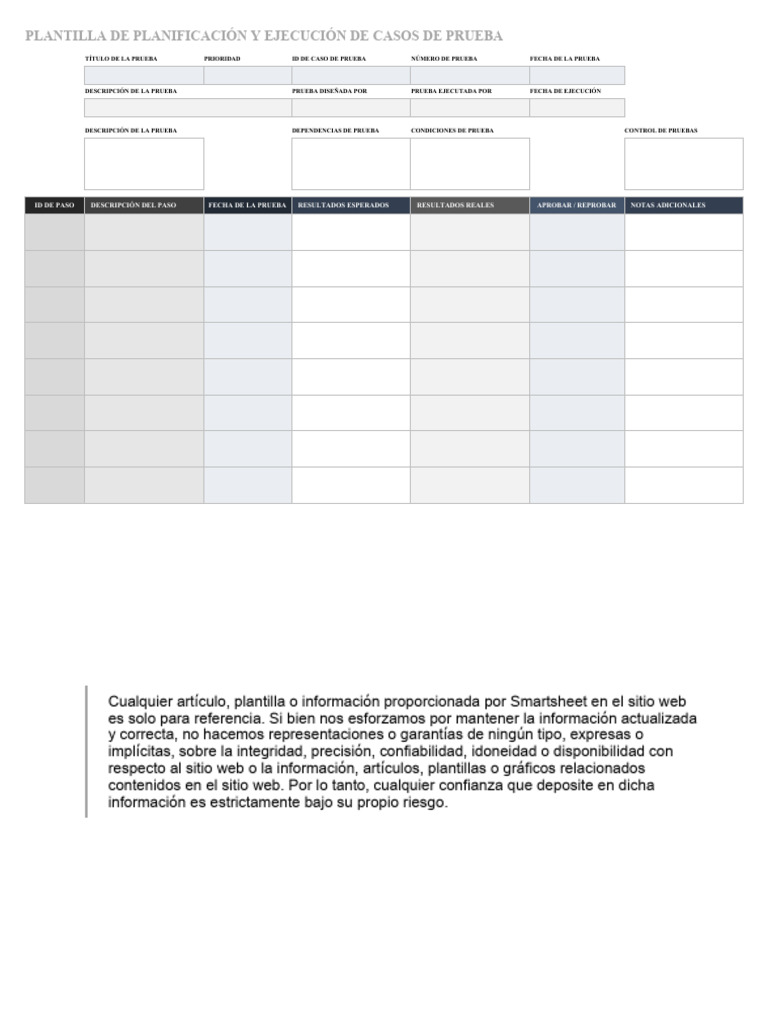Ic Test Case Planning And Execution Template 27231 Es Pdf 8187