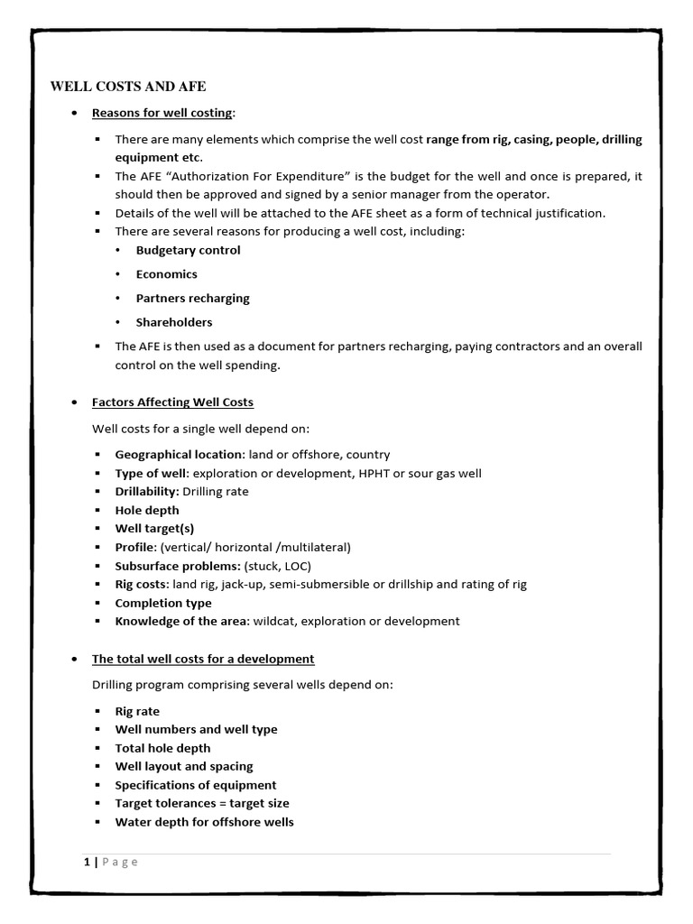Drilling Notes | PDF