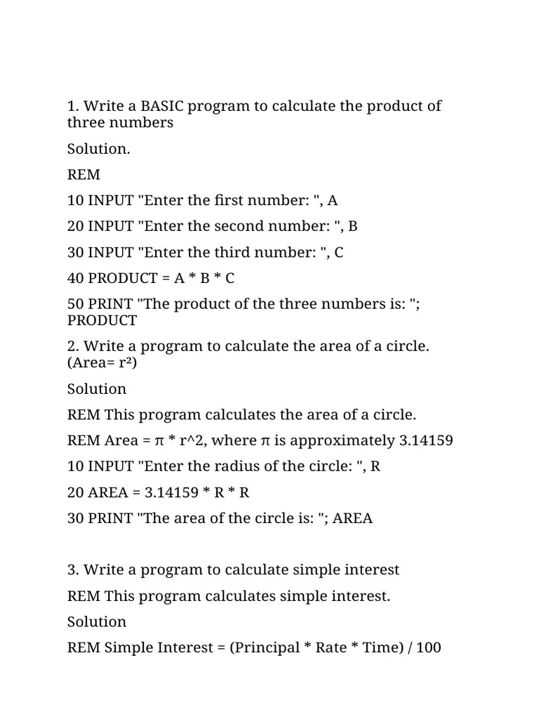 CMP 101 Assignment Solution ? | PDF | Area | Geometry CMP 101 Assignment Solution ? | PDF | Area | Geometry