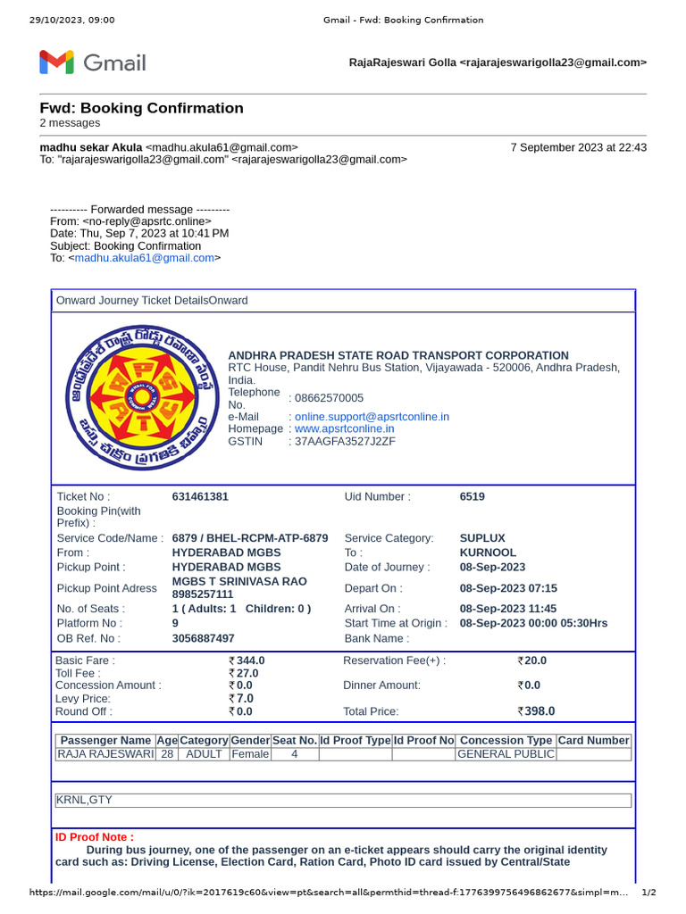 Gmail - FWD - Booking Confirmation | PDF