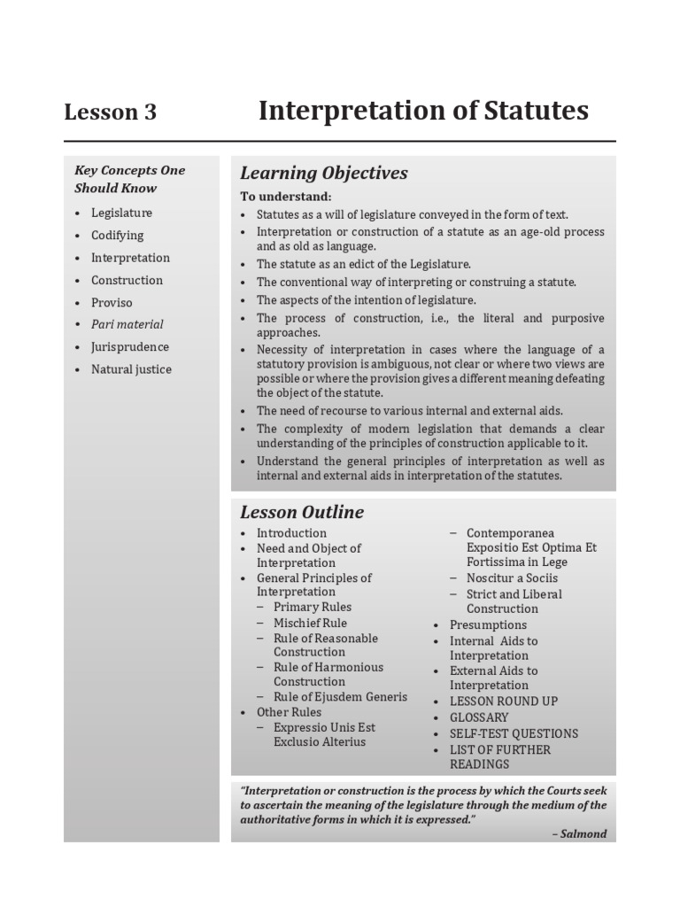 Ios CS Module | PDF | Statutory Interpretation | Definition