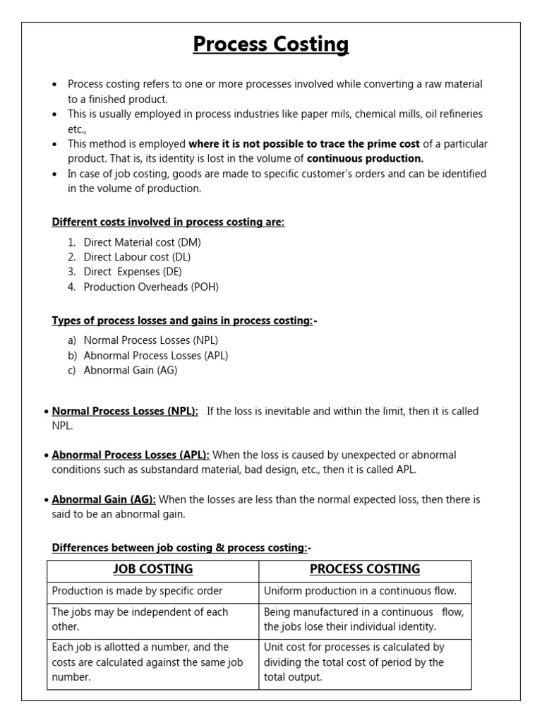 Unit 3 Part 2 - Process Costing | PDF | Oil Refinery | Petroleum