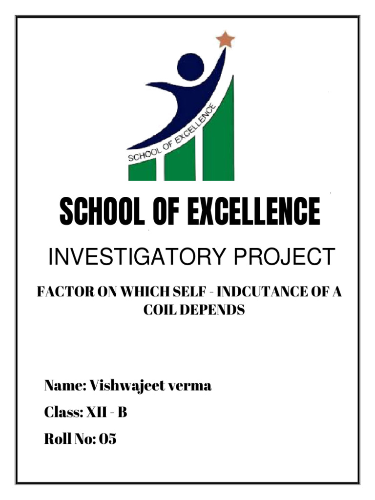 Self Inductance Project | PDF