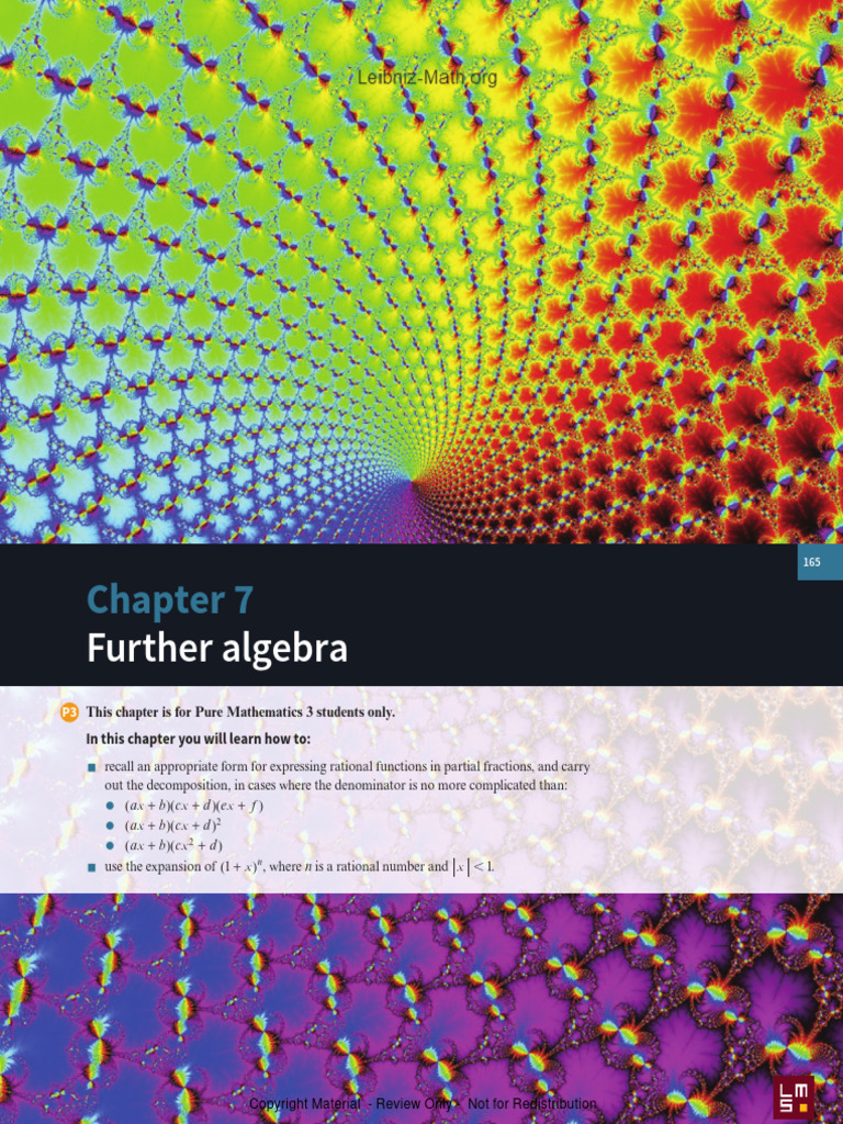 Chapter 7 Further Algebra | PDF | Polynomial | Numbers