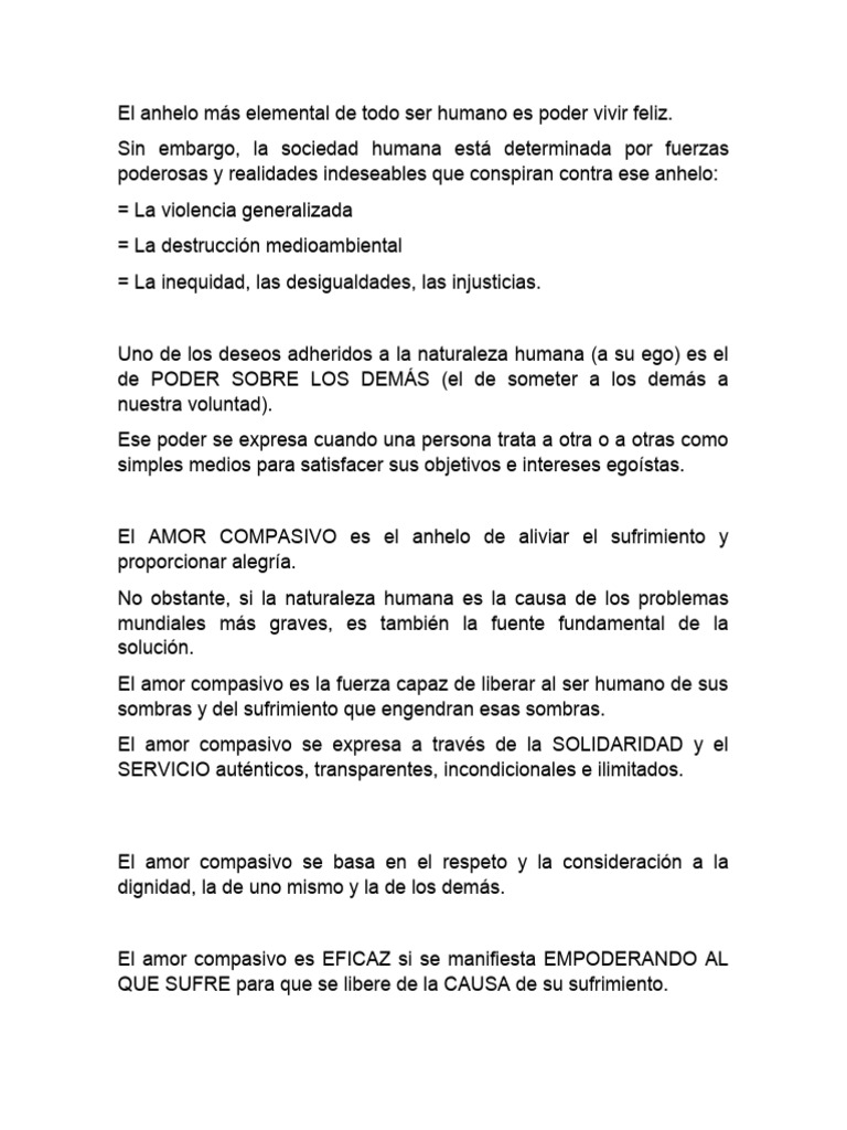 Amor Compasivo | PDF | Ciencias sociales | Derecho