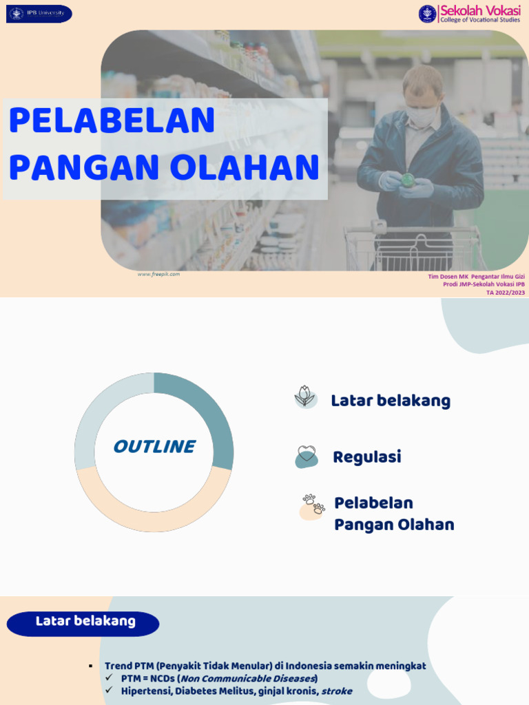 7 Pelabelan Pangan Olahan 2023 | PDF