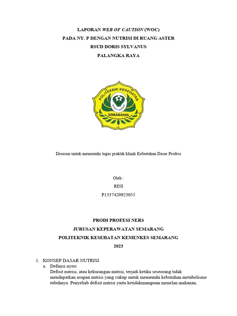 Woc Nutrisi | PDF