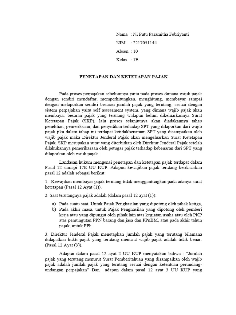 1E - 10 - Ni Putu Paramitha Febriyanti. | PDF