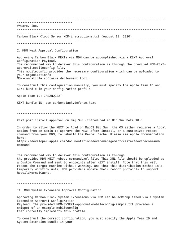 MDM Instructions | PDF | Mac Os | World Wide Web
