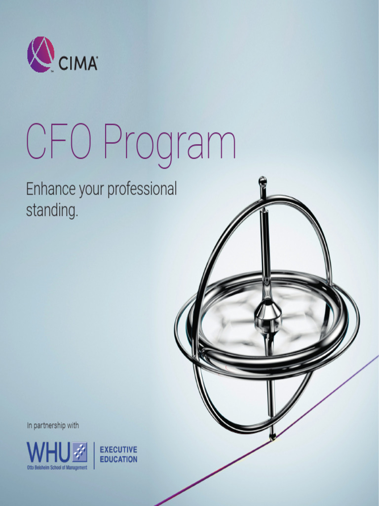 CIMA WHU CFO Program | PDF | Chief Financial Officer | Business