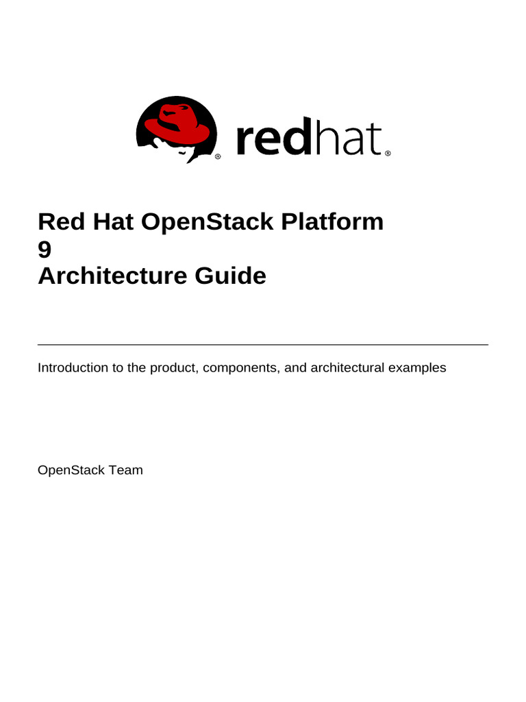 Red Hat OpenStack Platform-9-Architecture Guide-en-US | PDF | Open ...