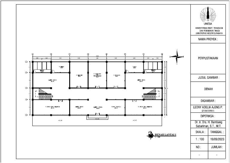 Denah PBG LT 1 | PDF