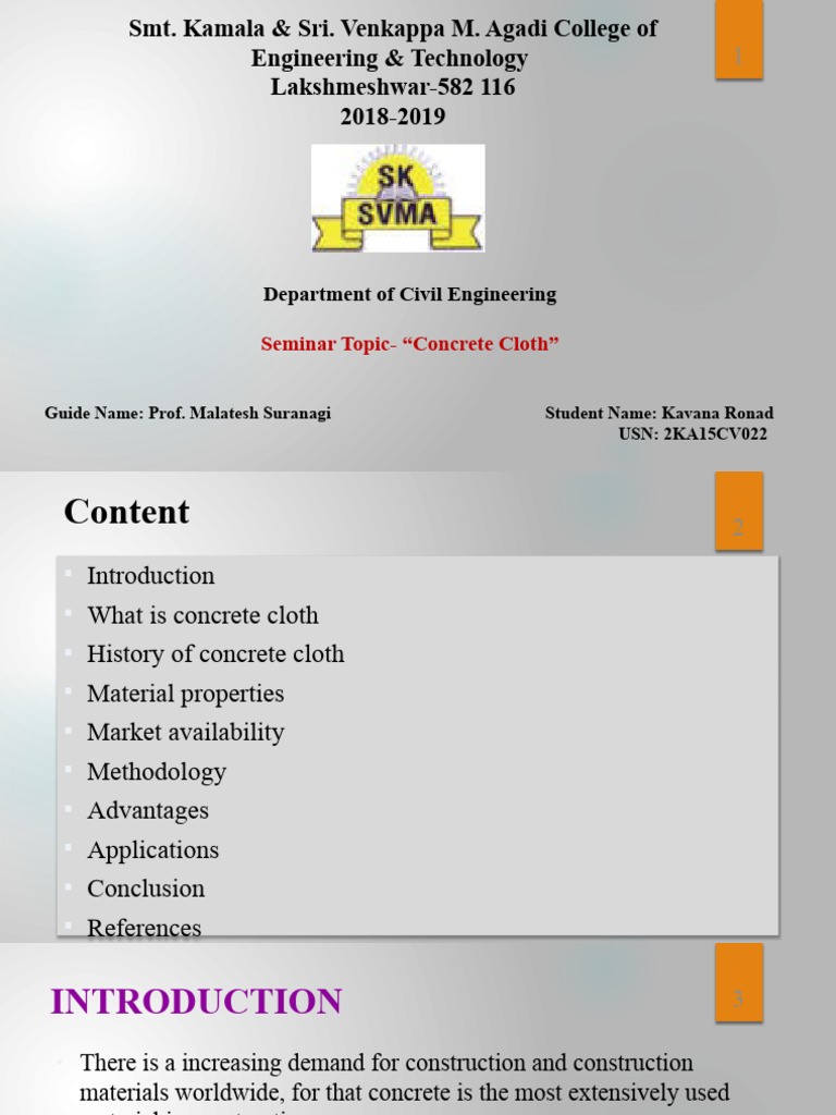 Concrete Cloth | PDF