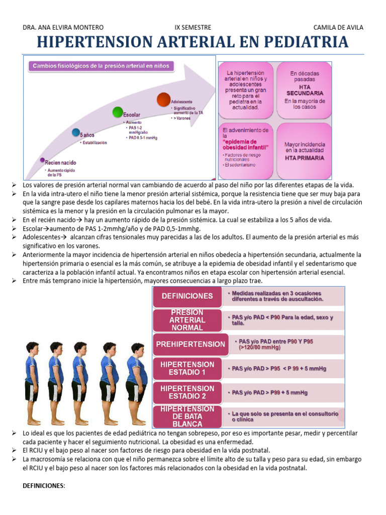 Hipertension Arterial en Pediatria | PDF | Hipertensión | Presión sanguínea