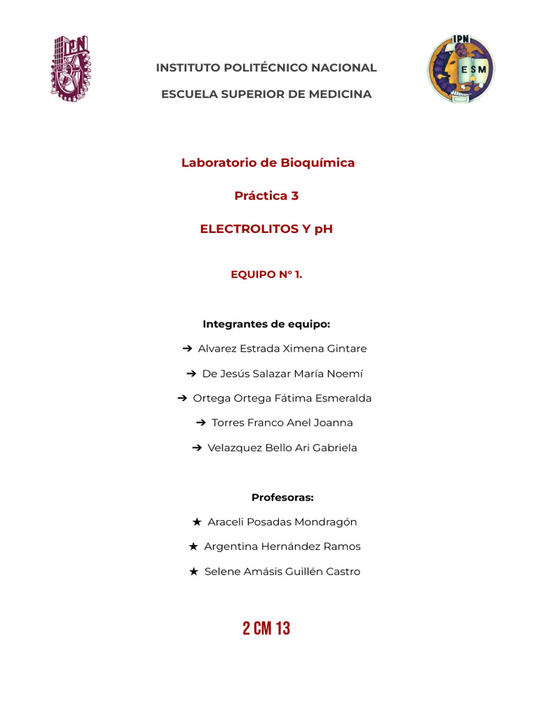 Práctica N° 3. Electrolitos y PH | PDF | Electrólito | Ph