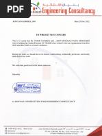 Civil Engineer Experience Certificate Format 1 | PDF