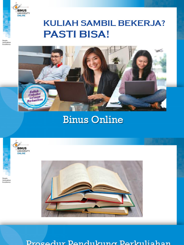 Panduan Registrasi Kuliah Binus Online | PDF
