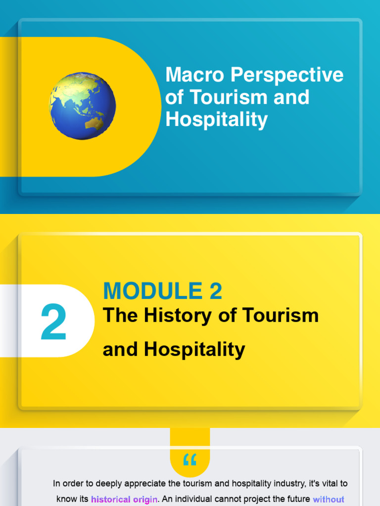 THC 101 Module 2 2 | PDF | Tourism