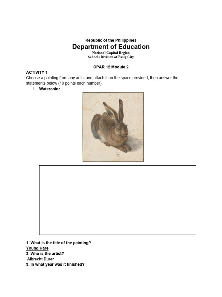 CPAR 12 Module 2 (Assignment) | PDF