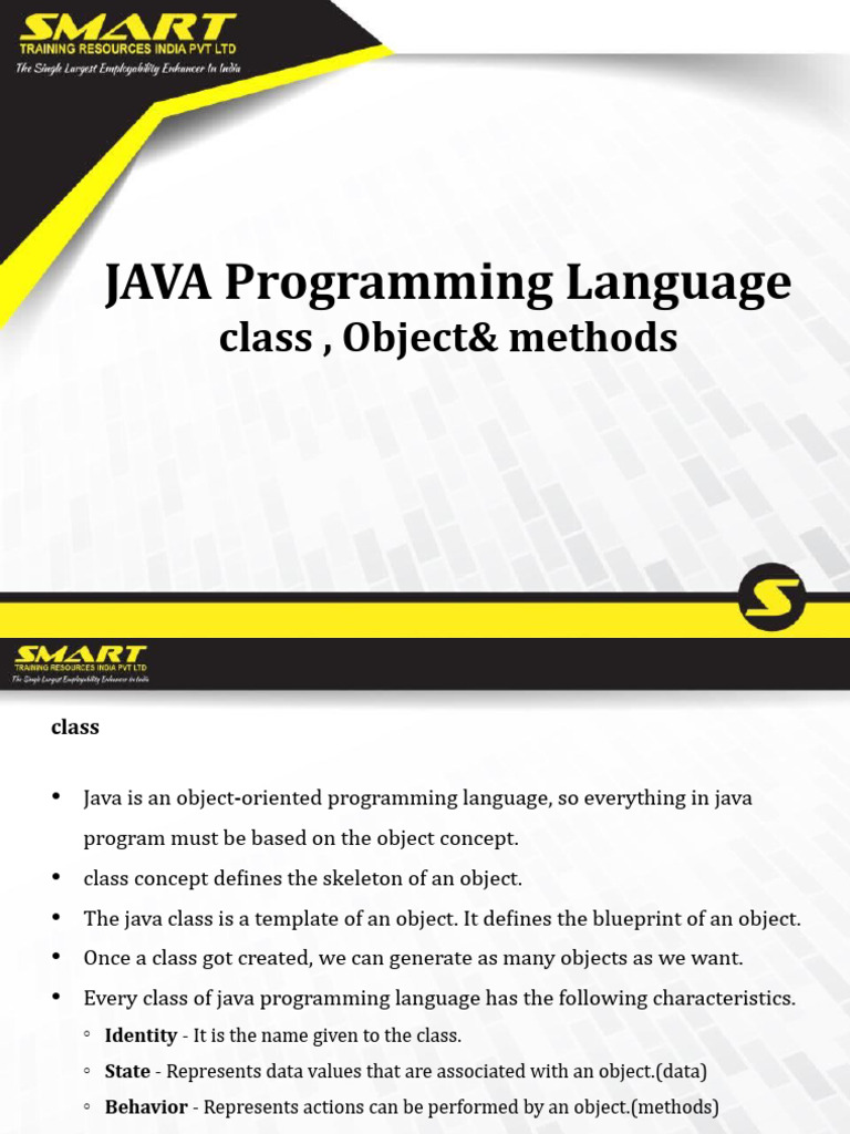 4java Class And Methods Pdf Class Computer Programming Method Computer Programming 