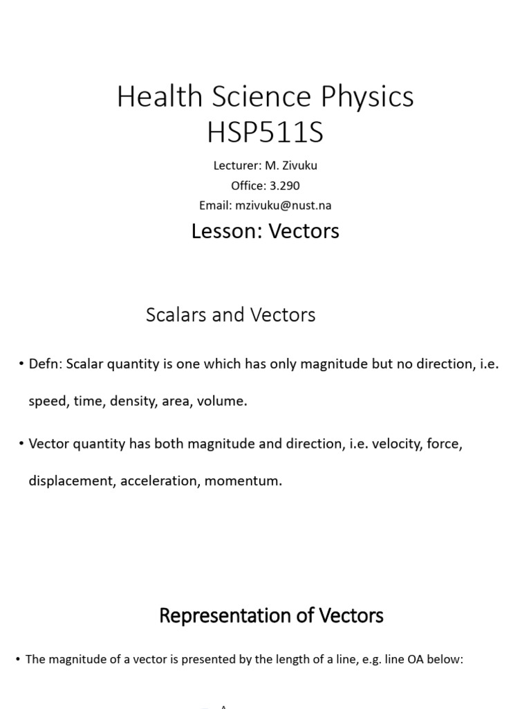 GNP Lecture 3 Vectors | PDF