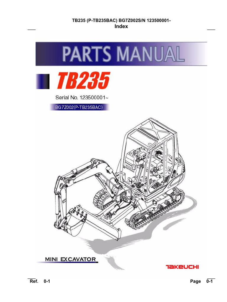 TB235 Parts Manual Overview | PDF