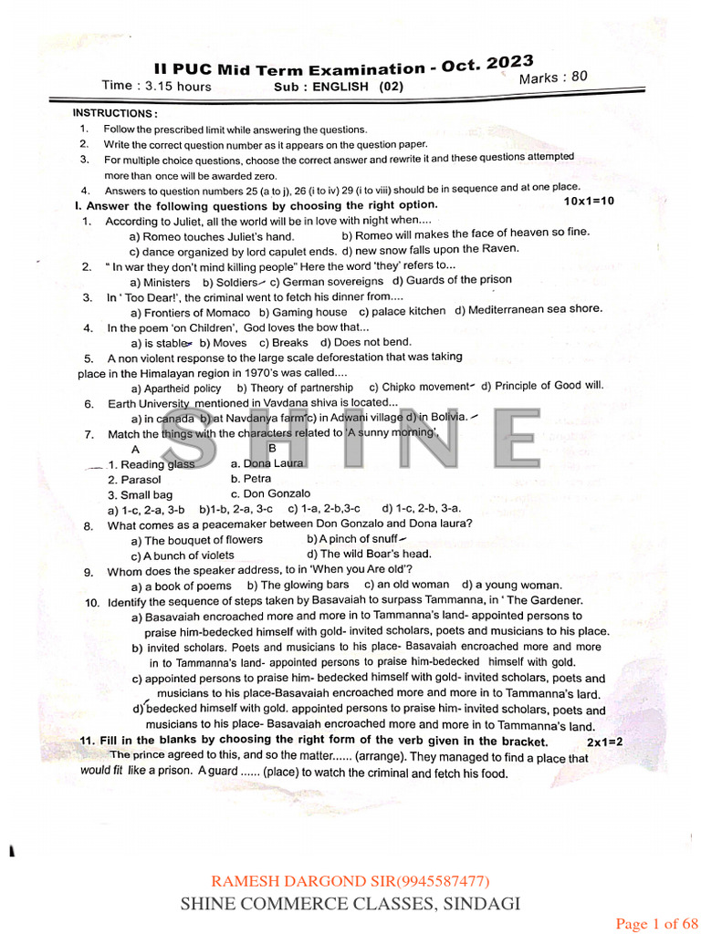 02 English IIPU Midterm 2023 | PDF