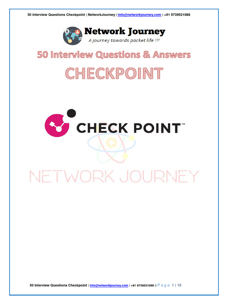 Checkpoint Firewall | PDF | Security | Computer Security