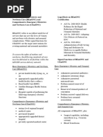 BEmONC & CEmONC | PDF | Childbirth | Postpartum Period