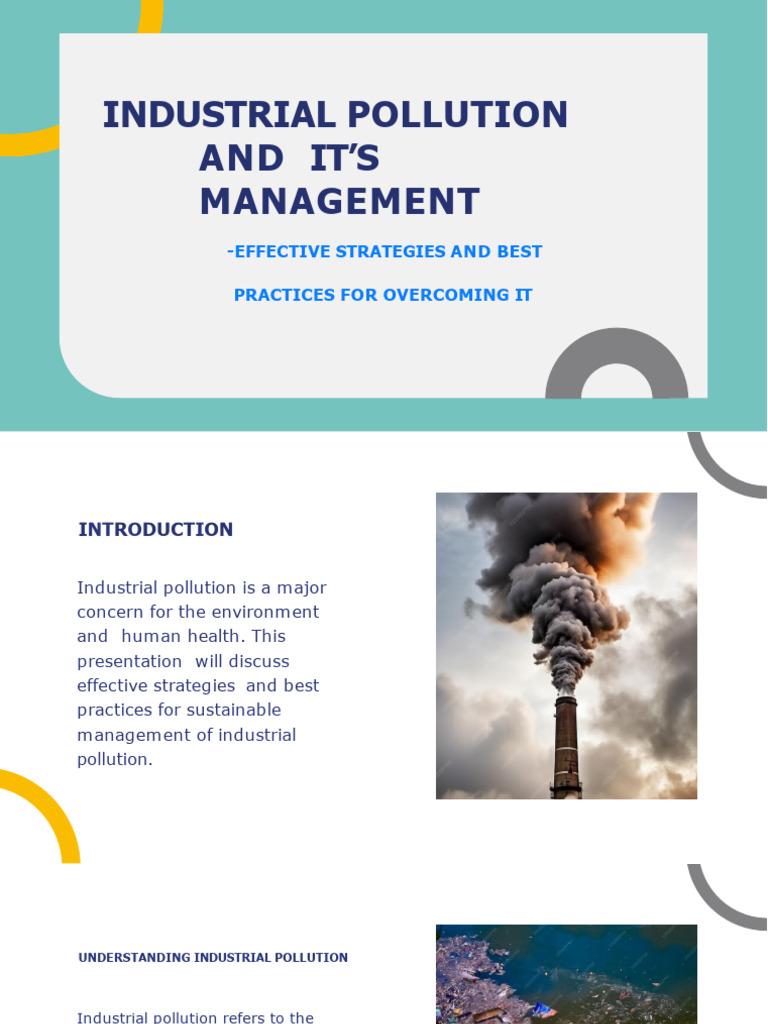 Industrial Pollution and It'S Management: - Effective Strategies and ...