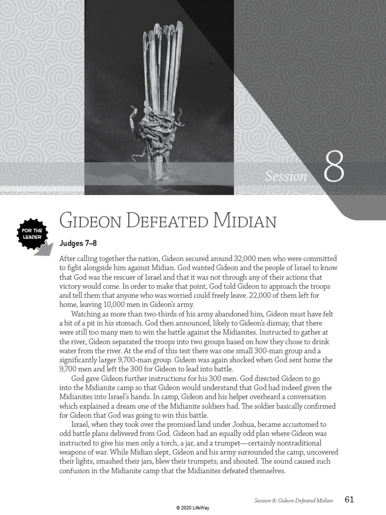 Gideon Defeated Midian | PDF
