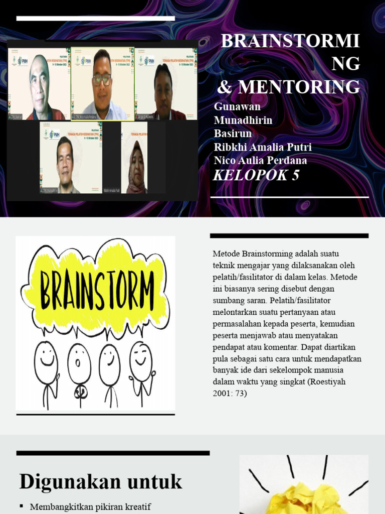 Metode Brainstorming dan Mentoring Efektif | PDF