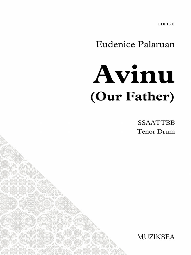 PALARUAN Avinu (SSAATTBB) - PERUSAL | PDF