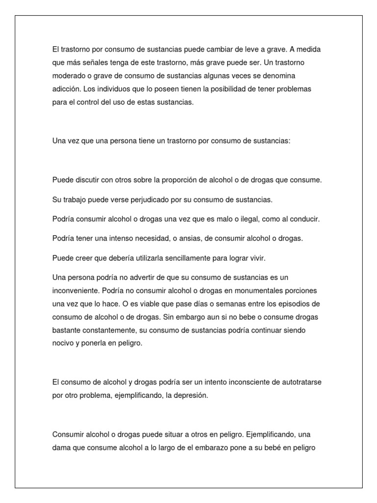Alcohol y Drogas 1cv | PDF | Alcoholismo | Drogas