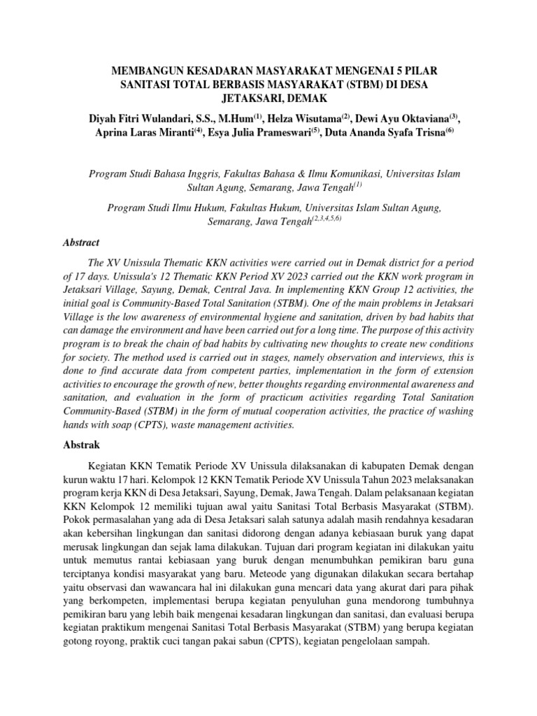 Artikel Ilmiah KKN Kelompok 12 FIX | PDF