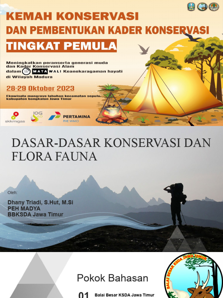 Dasar Konservasi - Kemah Konservasi | PDF Dasar Konservasi - Kemah Konservasi | PDF