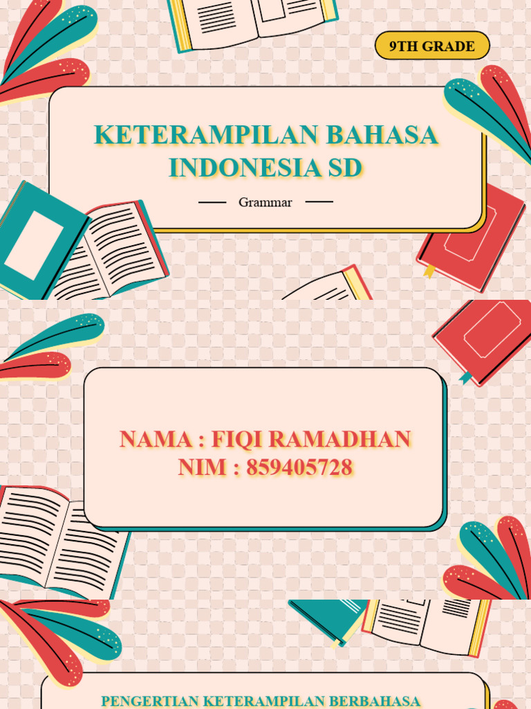 Fiqi Ramadhan Keterampilan Berbahasa Indonesia Di SD | PDF
